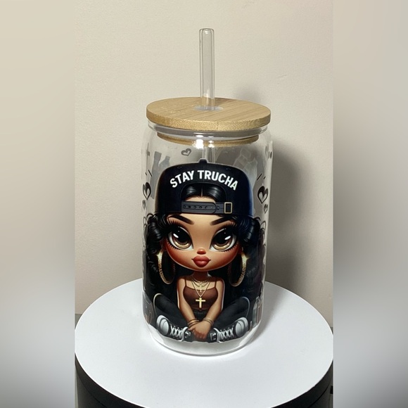 The Unbranded Brand | Accents | Stay Trucha Glass Tumbler With Lid ...